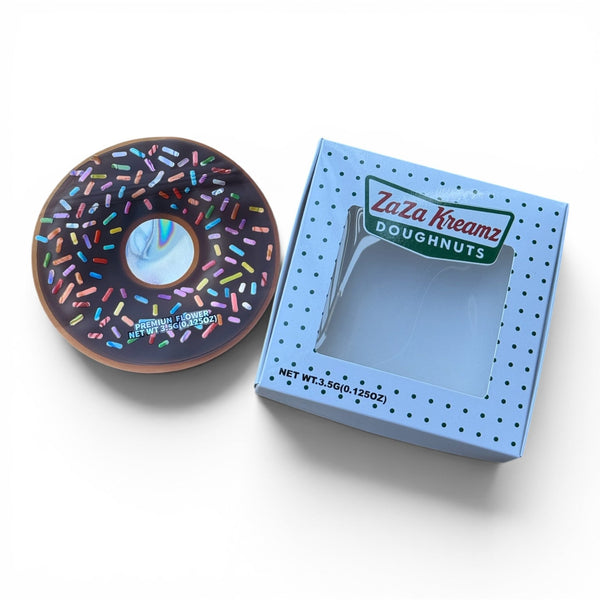 ZAZA Kreamz Doughnuts Sprinklez Mylar Bags with Boxes 3.5g Box Packagi