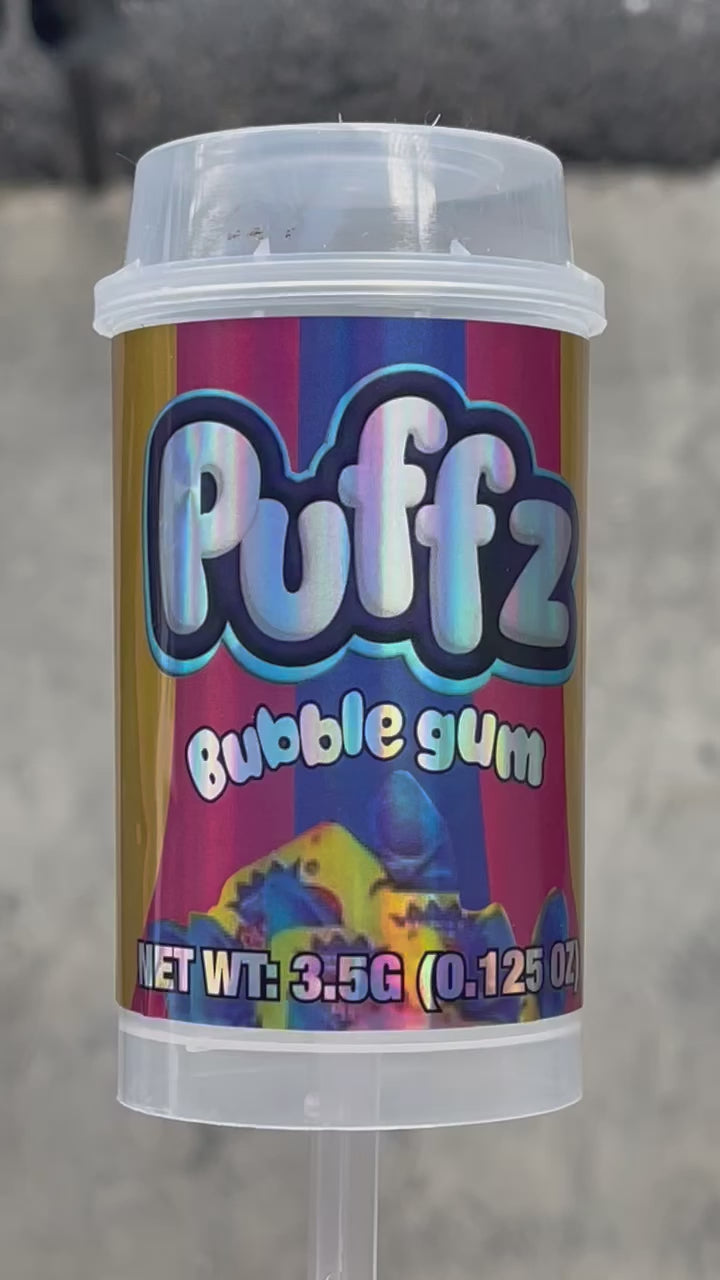 Push Pop Puffz Bubblegum 3.5g Container Holographic sticker