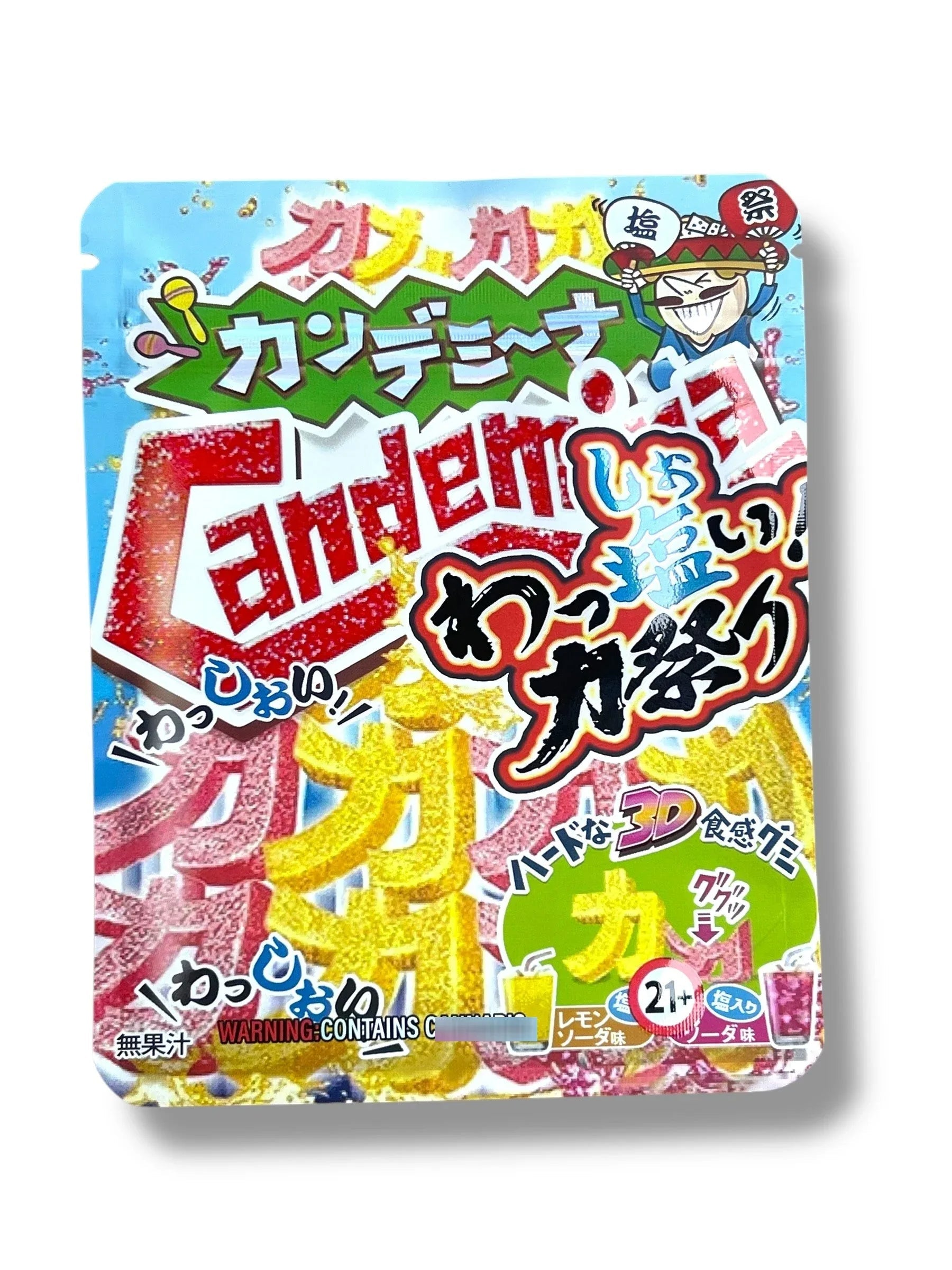 Candemina Fruity Assorted Gummy Edible Packaging 3.5g Mylar bags packa